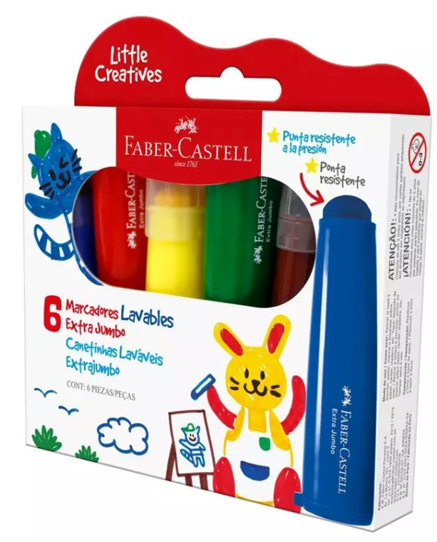 Extra jumbo washable markers, pack of 6 – Ink and Toner Shop